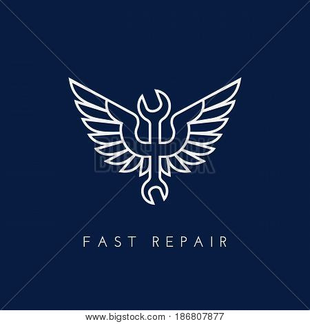 Spanner Wings. Vector & Photo (Free Trial) | Bigstock