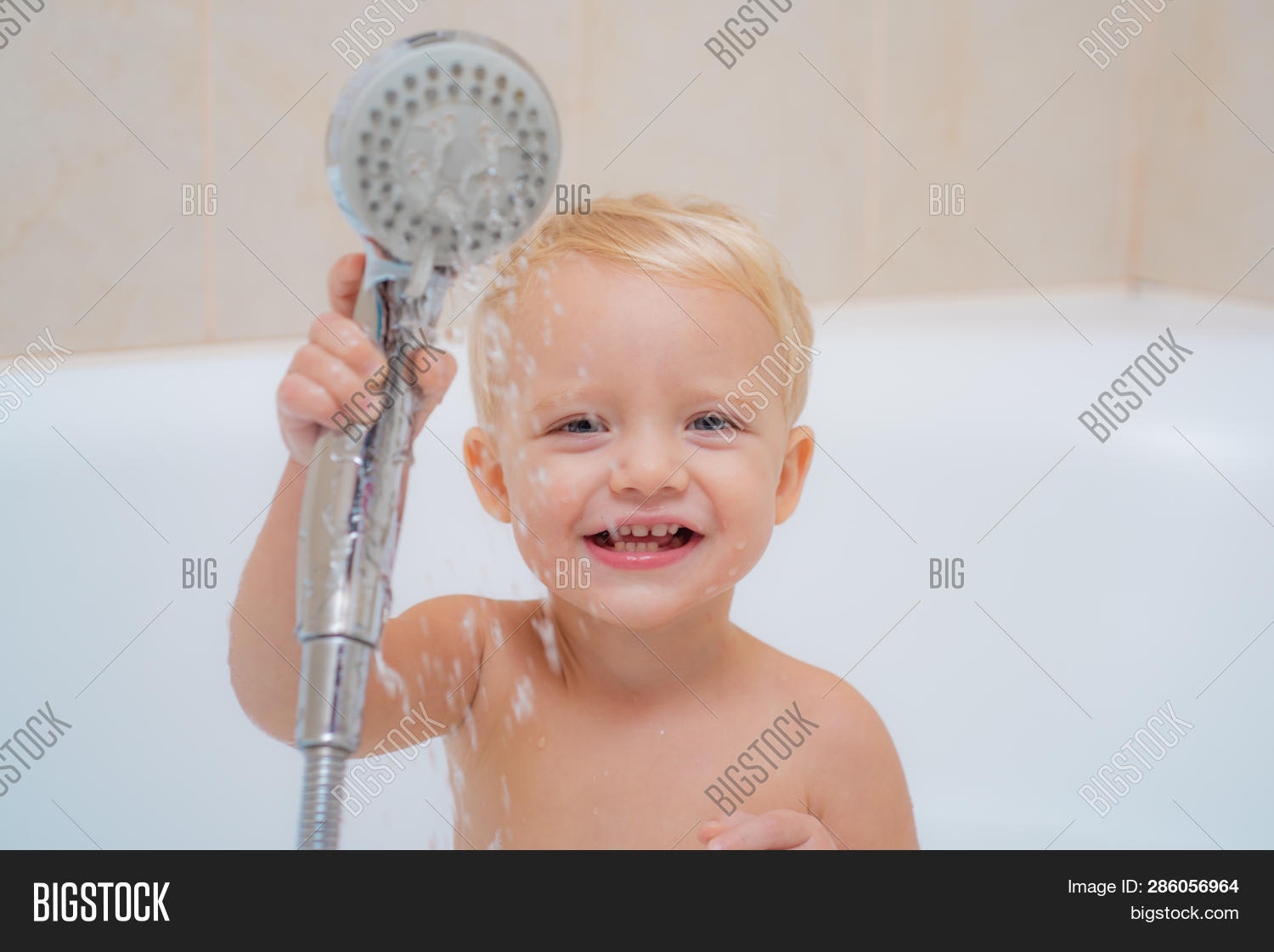 Cute Baby Washing Her Image & Photo (Free Trial) | Bigstock