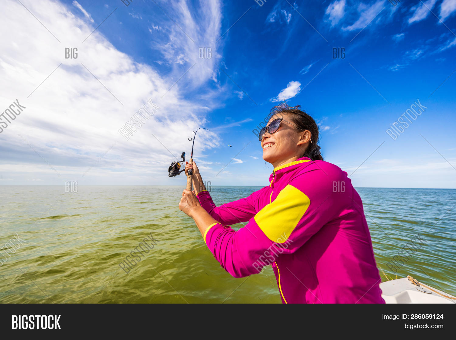Fishing Woman Having Image & Photo (Free Trial) | Bigstock