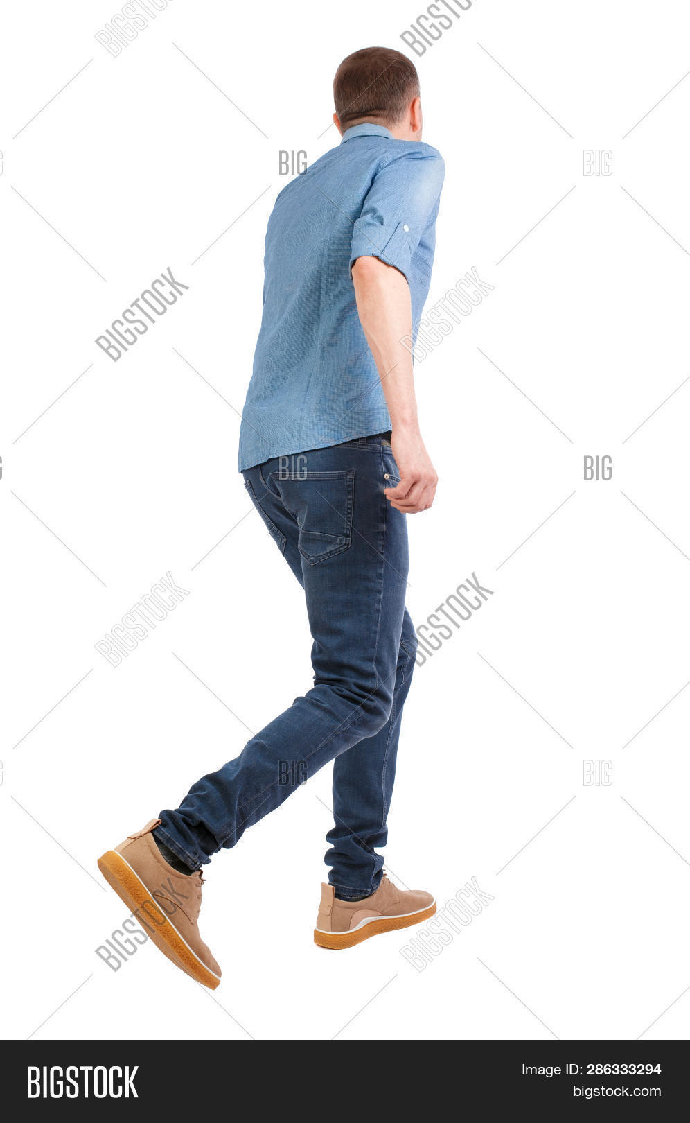 Back View Running Man Image & Photo (Free Trial) | Bigstock