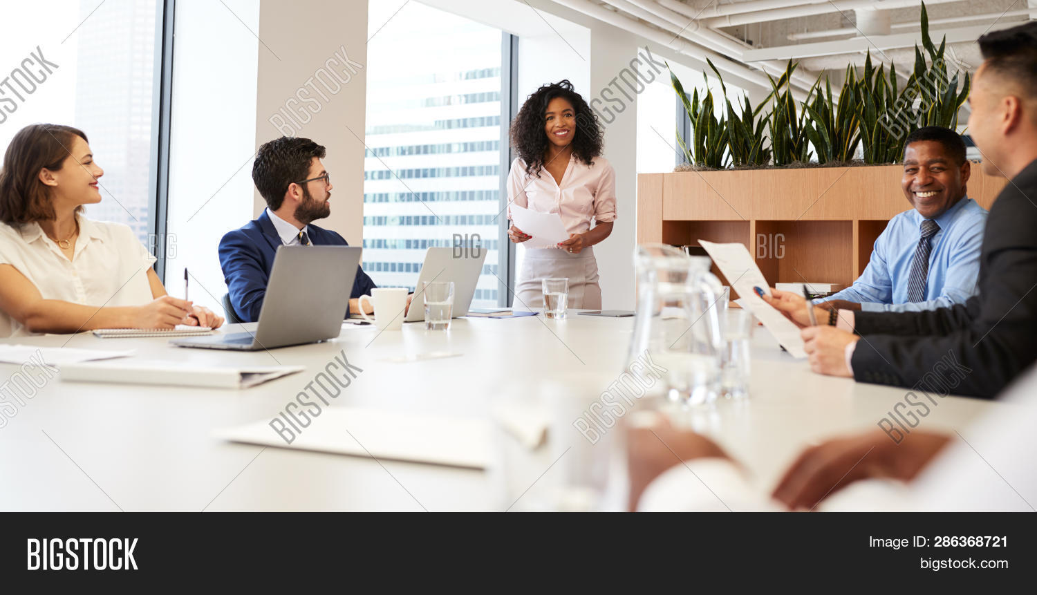 Businesswoman Standing Image & Photo (Free Trial) | Bigstock