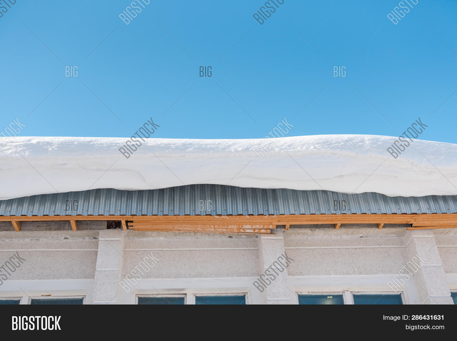 Snow On Roof. Large Image & Photo (Free Trial) | Bigstock
