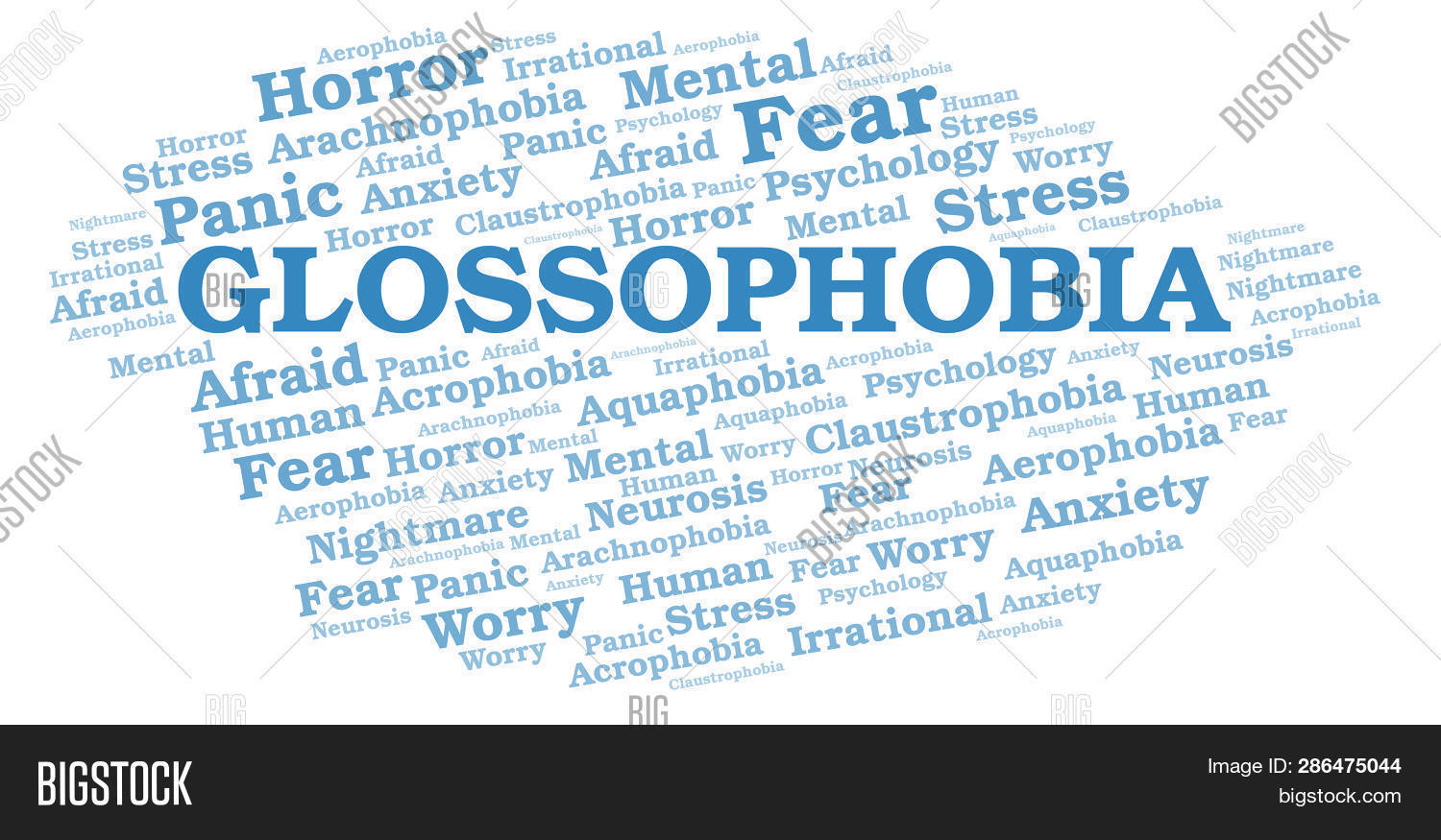 Glossophobia Word Image & Photo (Free Trial) | Bigstock