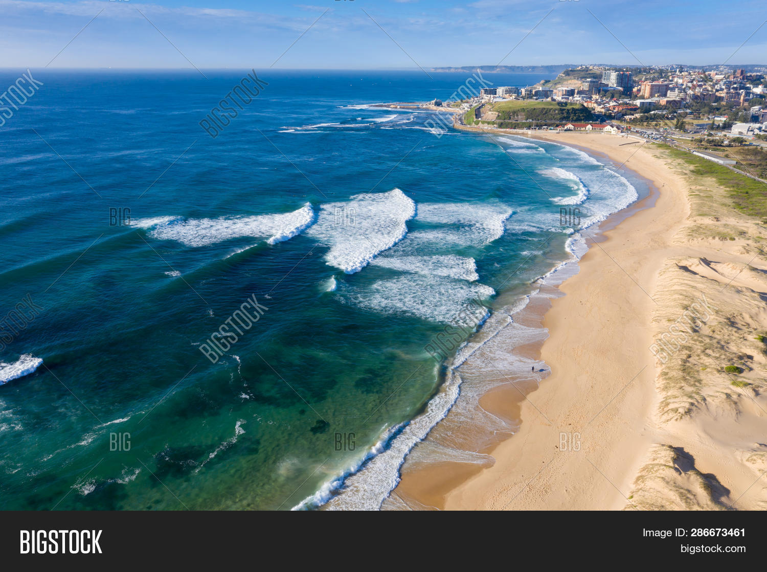 Aerial View Nobbys Image & Photo (Free Trial) | Bigstock