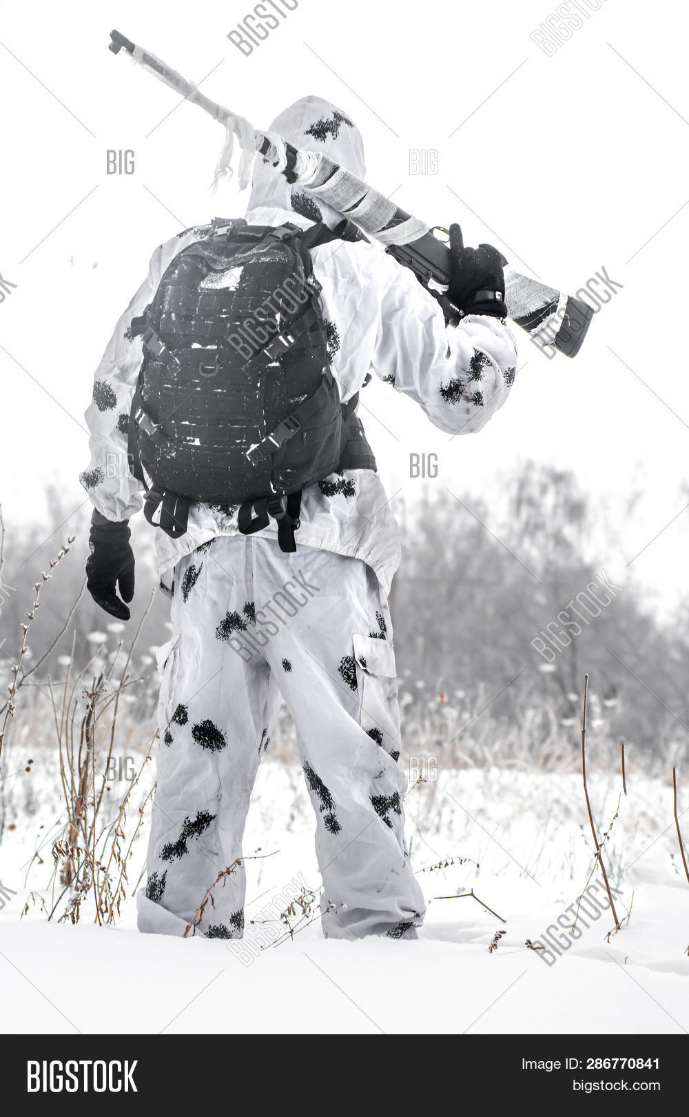 Man Soldier Winter On Image & Photo (Free Trial) | Bigstock