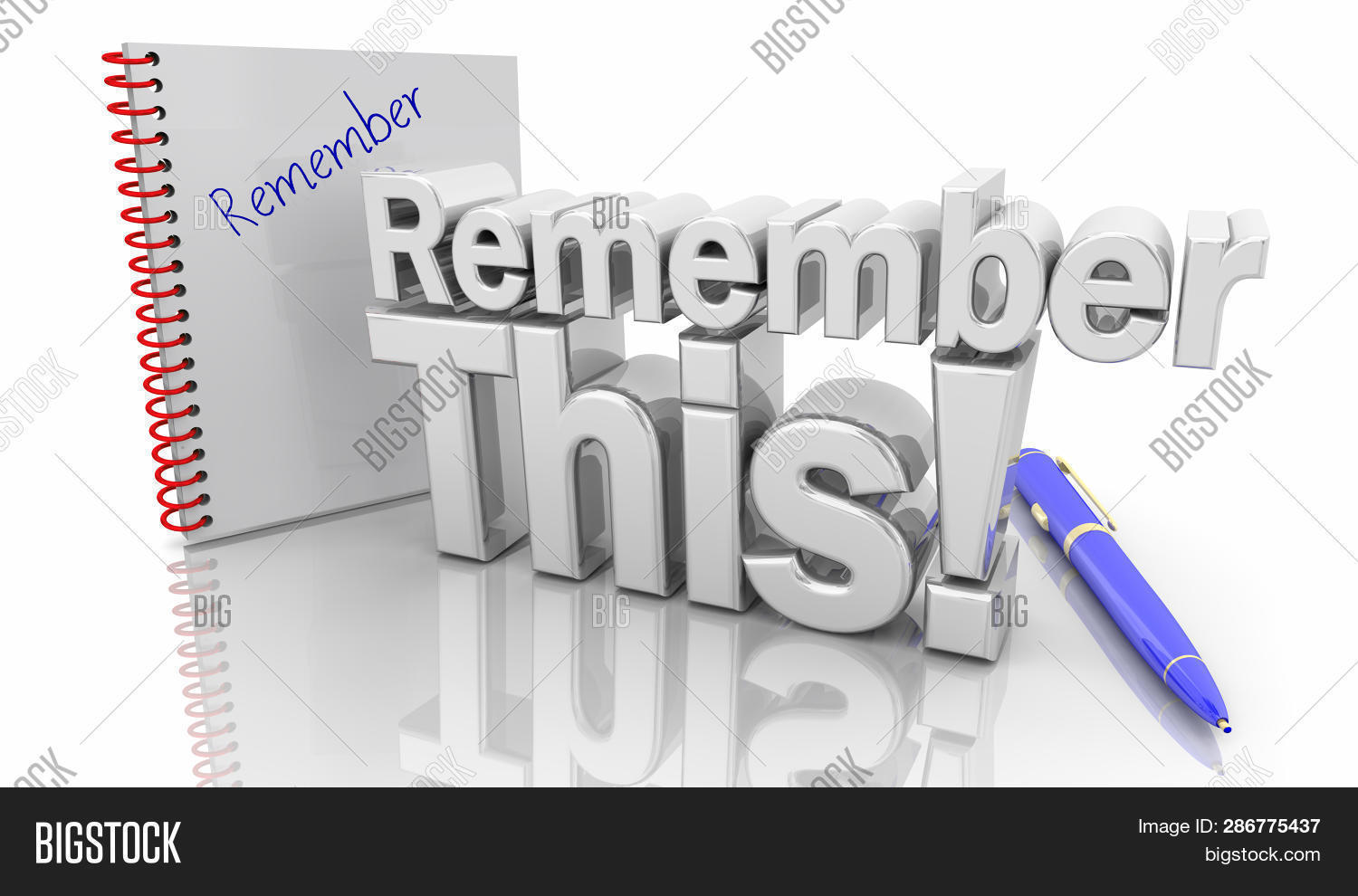 Remember This Reminder Image & Photo (Free Trial) | Bigstock