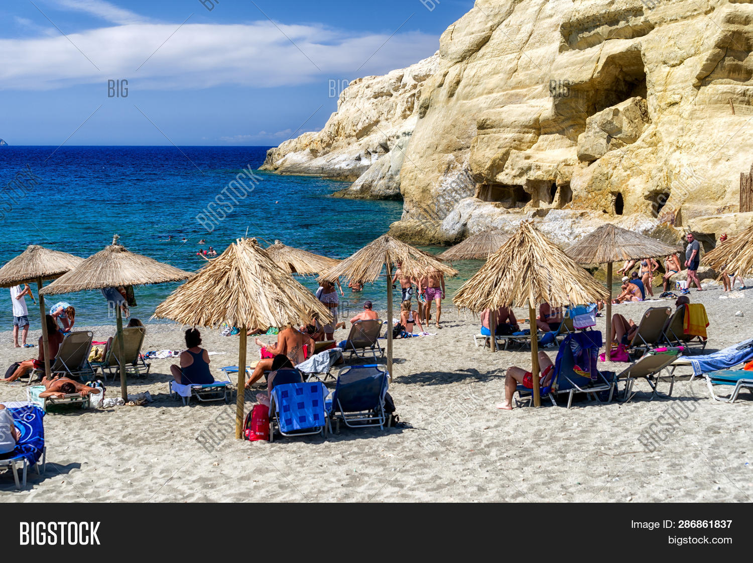Matala, Crete - Image & Photo (Free Trial) | Bigstock