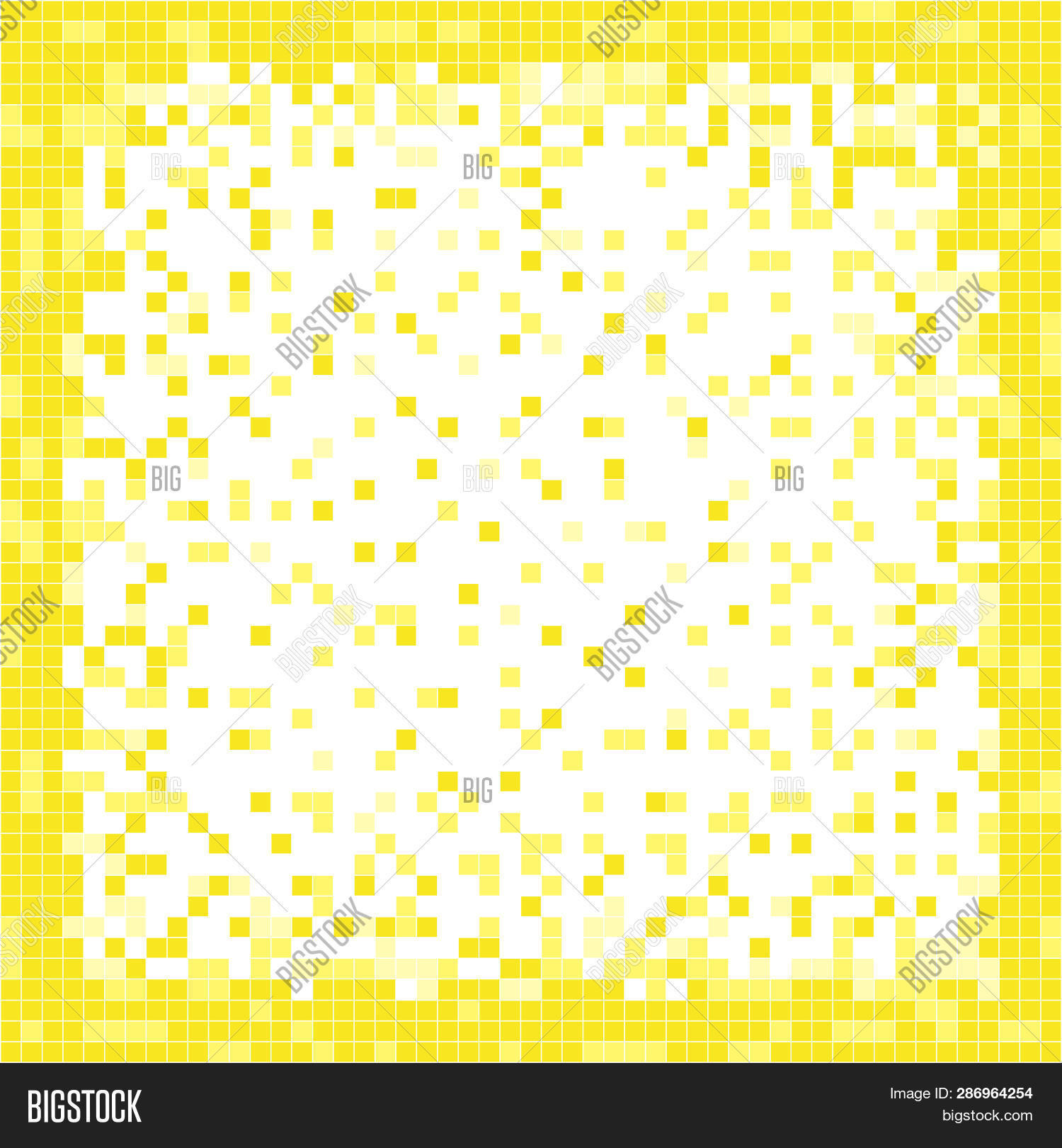 Yellow Abstract Pixel Vector & Photo (Free Trial) | Bigstock