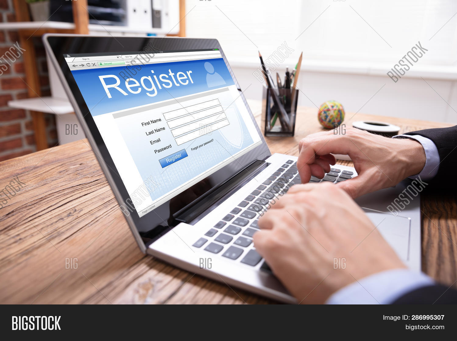 Man Filing Online Image & Photo (Free Trial) | Bigstock