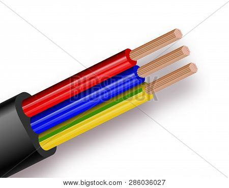 Flexible Three-wire Vector & Photo (Free Trial) | Bigstock