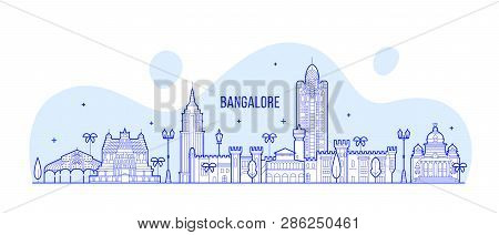 Bangalore Skyline Vector & Photo (Free Trial) | Bigstock