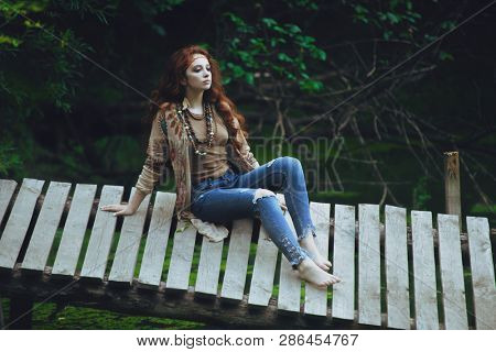Beautiful Hippie Girl Image & Photo (Free Trial) | Bigstock
