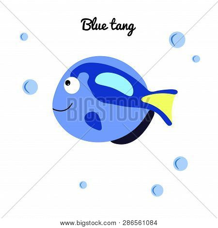 Blue Tang Cartoon Vector & Photo (Free Trial) | Bigstock