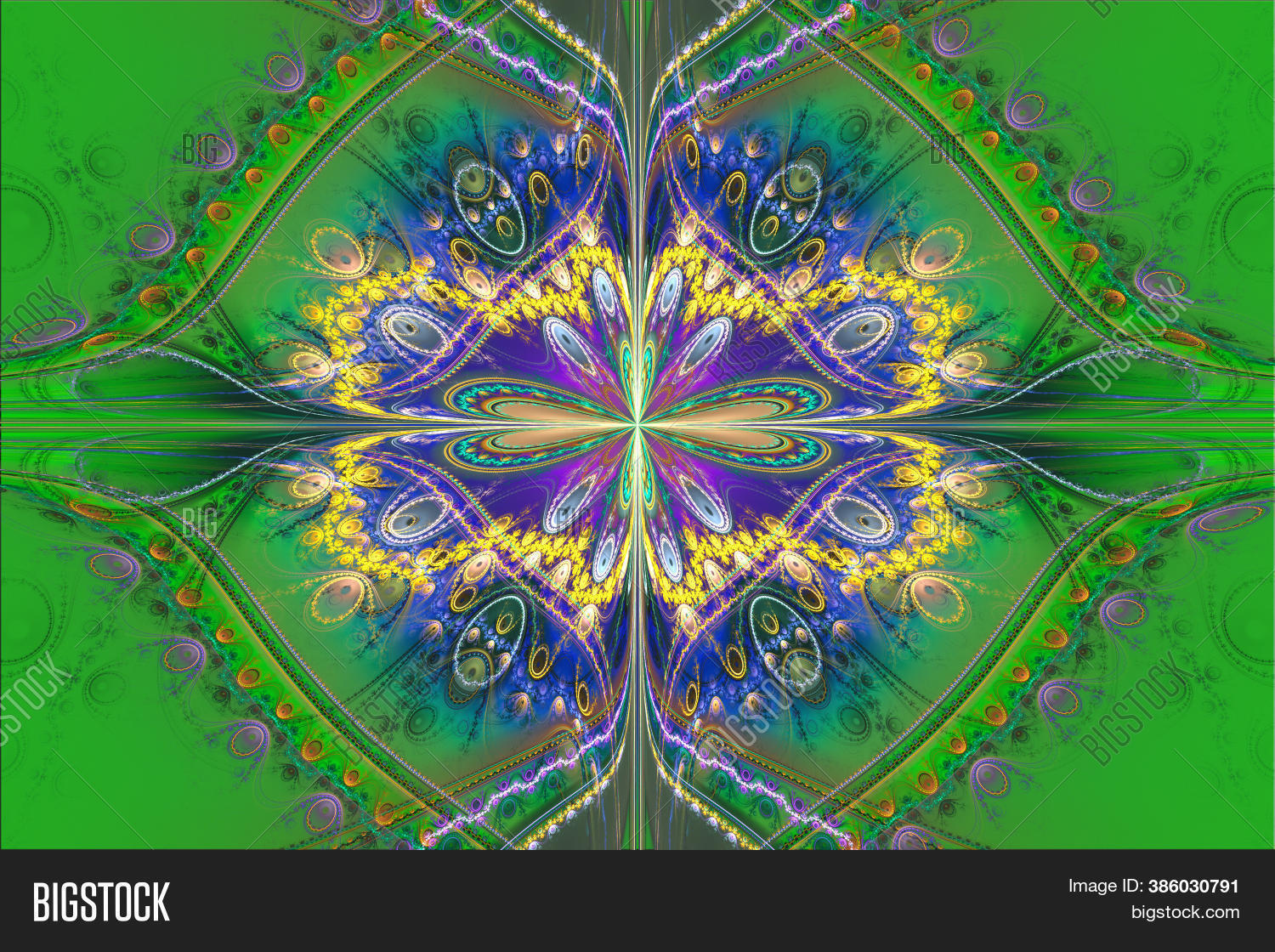 Green Fractal Image & Photo (Free Trial) | Bigstock