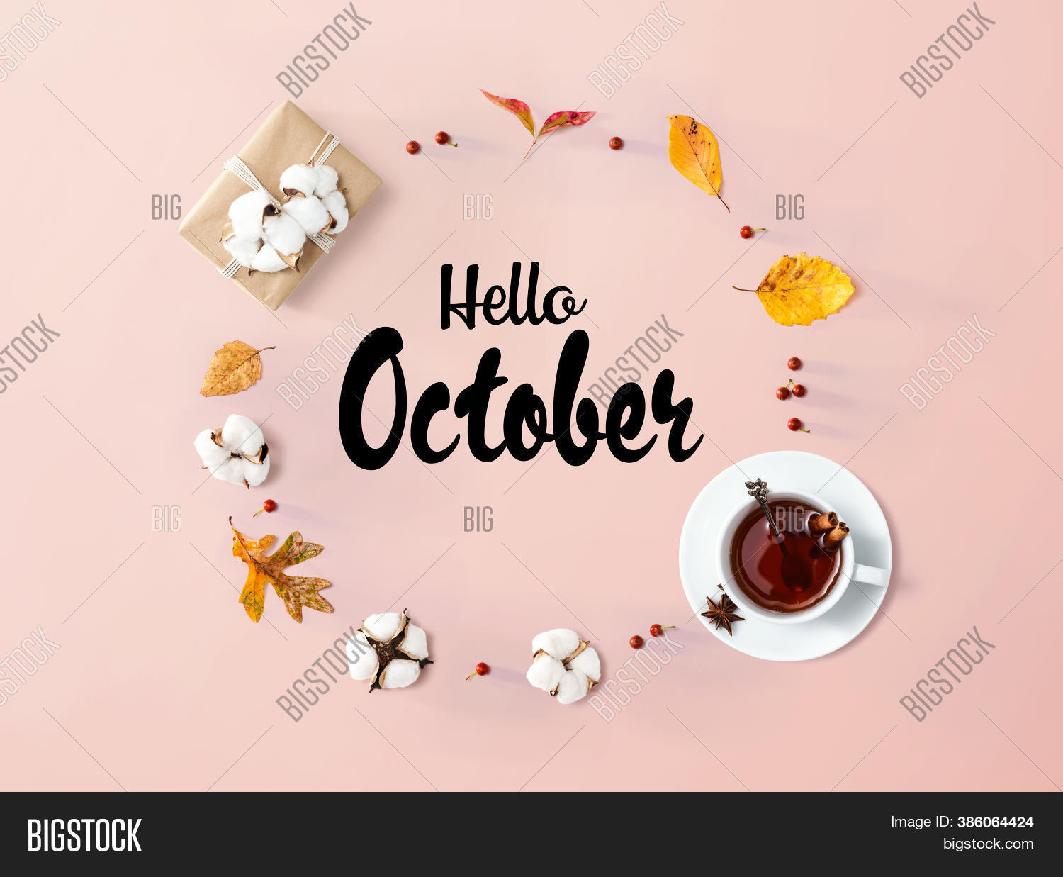Hello October Message Image & Photo (Free Trial) | Bigstock