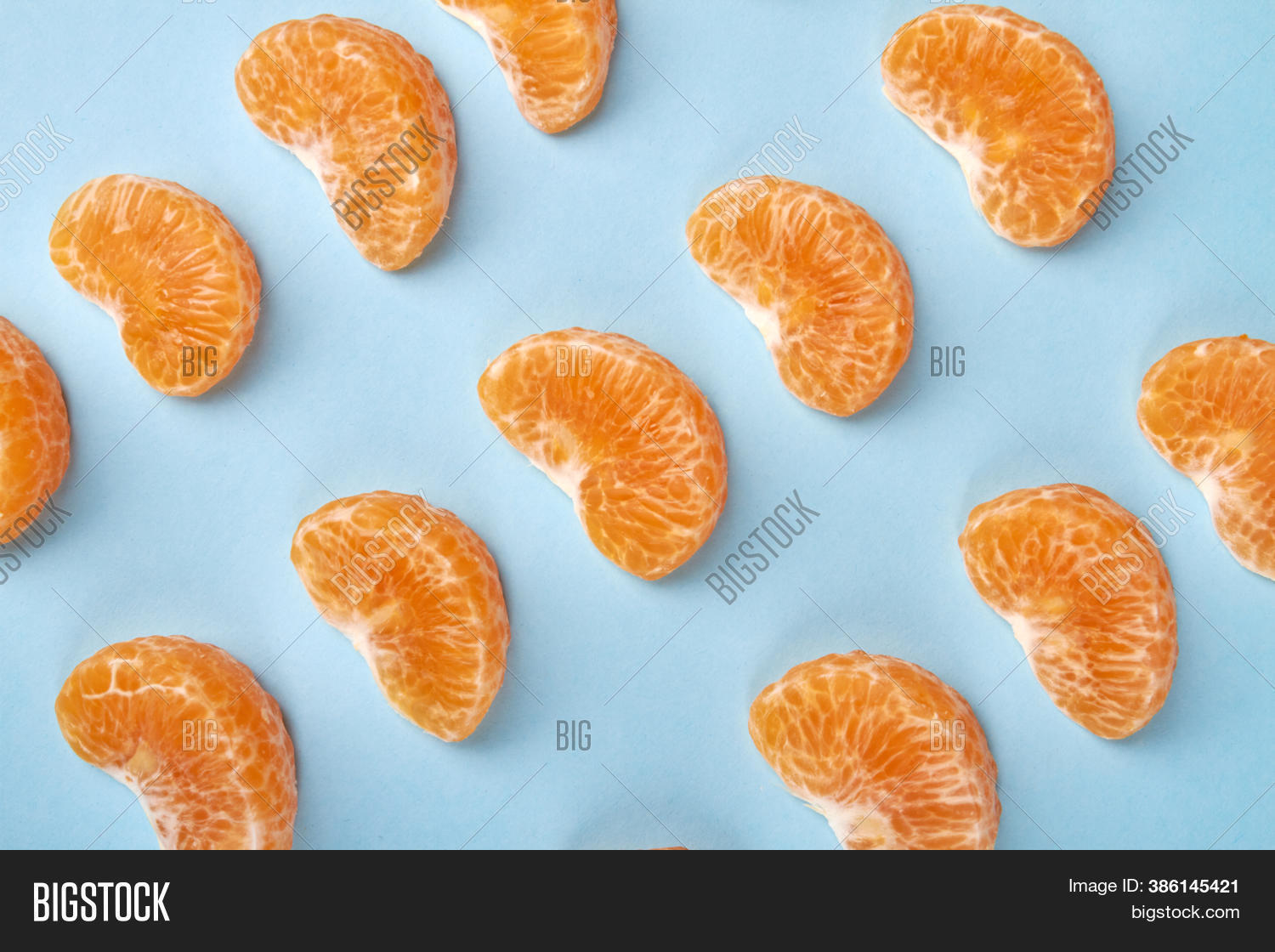 Rows Mandarin Slices. Image & Photo (Free Trial) | Bigstock