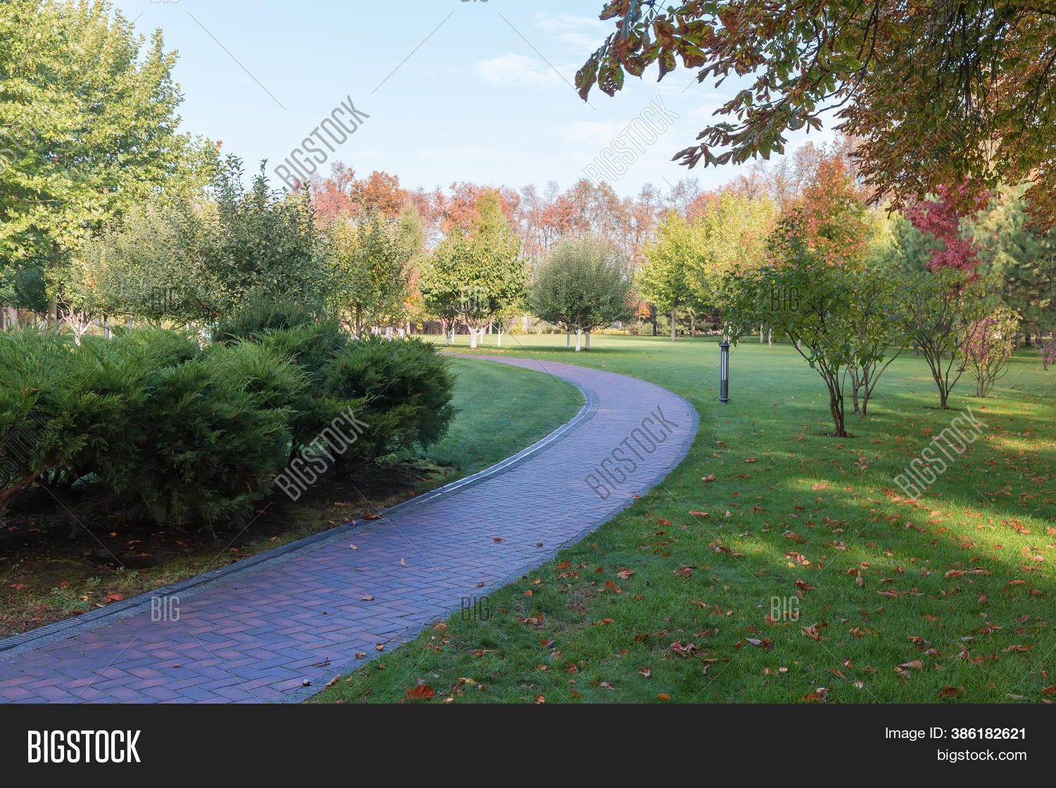 Curved Path Paved Image & Photo (Free Trial) | Bigstock