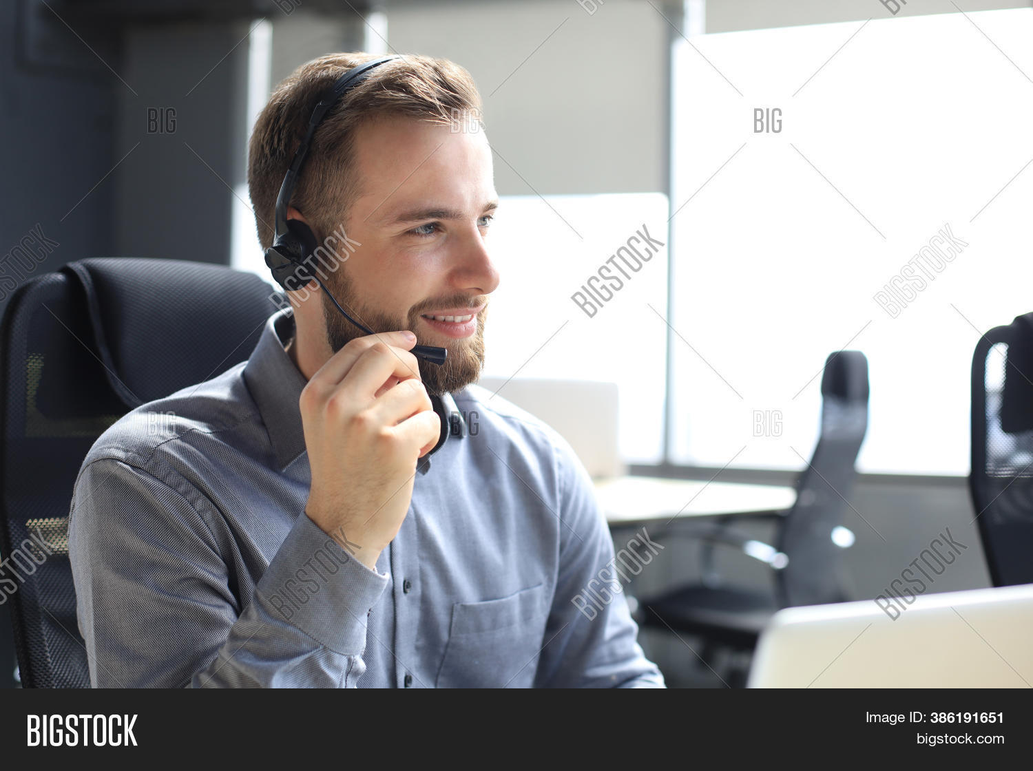 Smiling Male Call- Image & Photo (Free Trial) | Bigstock