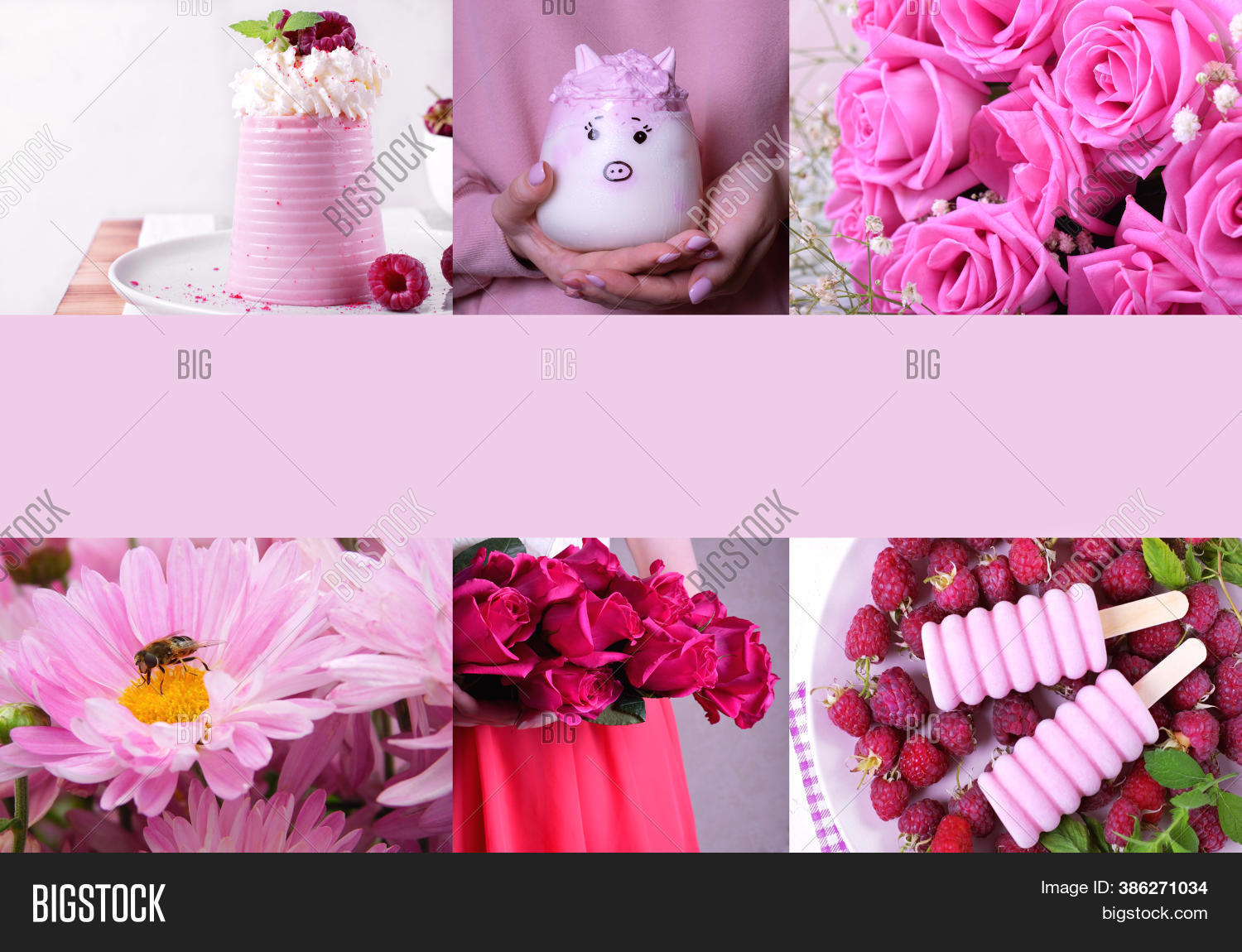 Collage Shades Pink Image & Photo (Free Trial) | Bigstock
