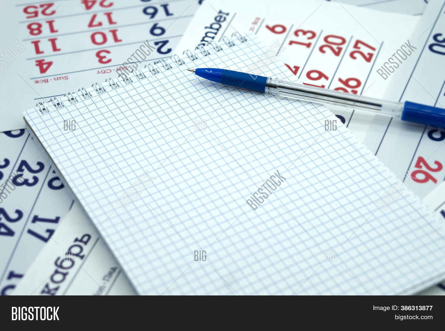 On Table Pen Calendar Image & Photo (Free Trial) | Bigstock