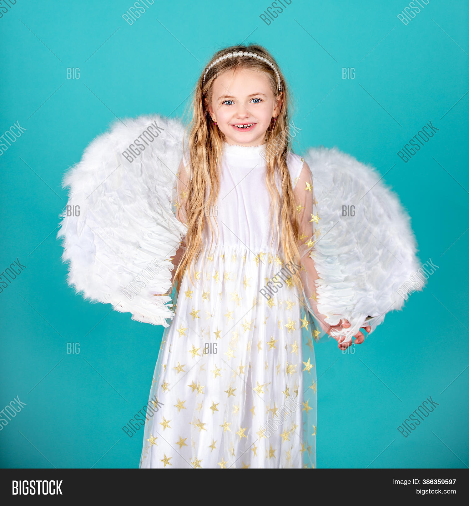 Angel Kid Blonde Curly Image & Photo (Free Trial) | Bigstock