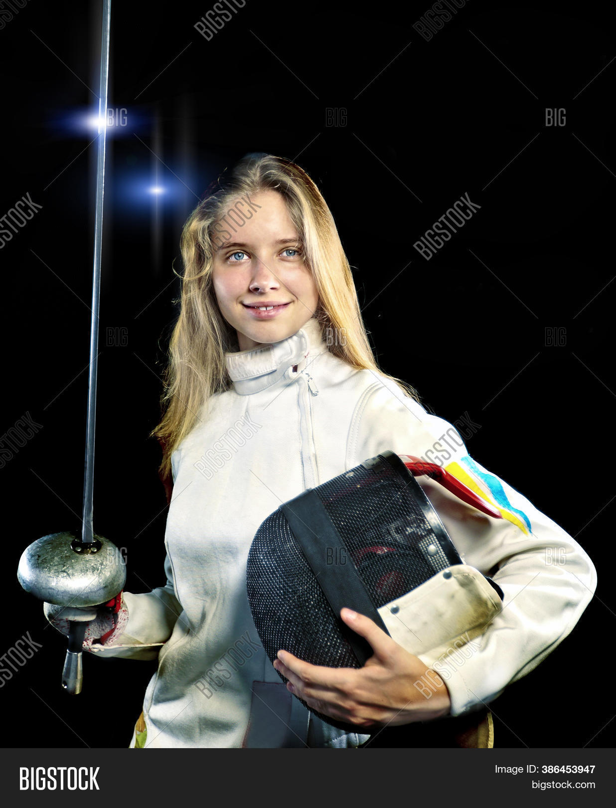 Fencing Girl Holding Image & Photo (Free Trial) | Bigstock
