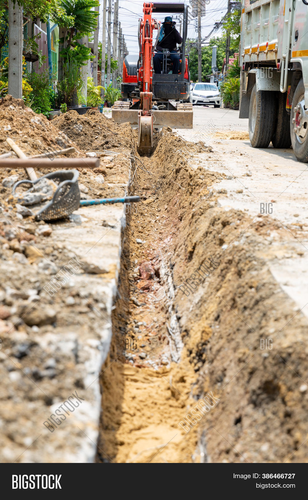 Digging Road Before Image & Photo (Free Trial) | Bigstock