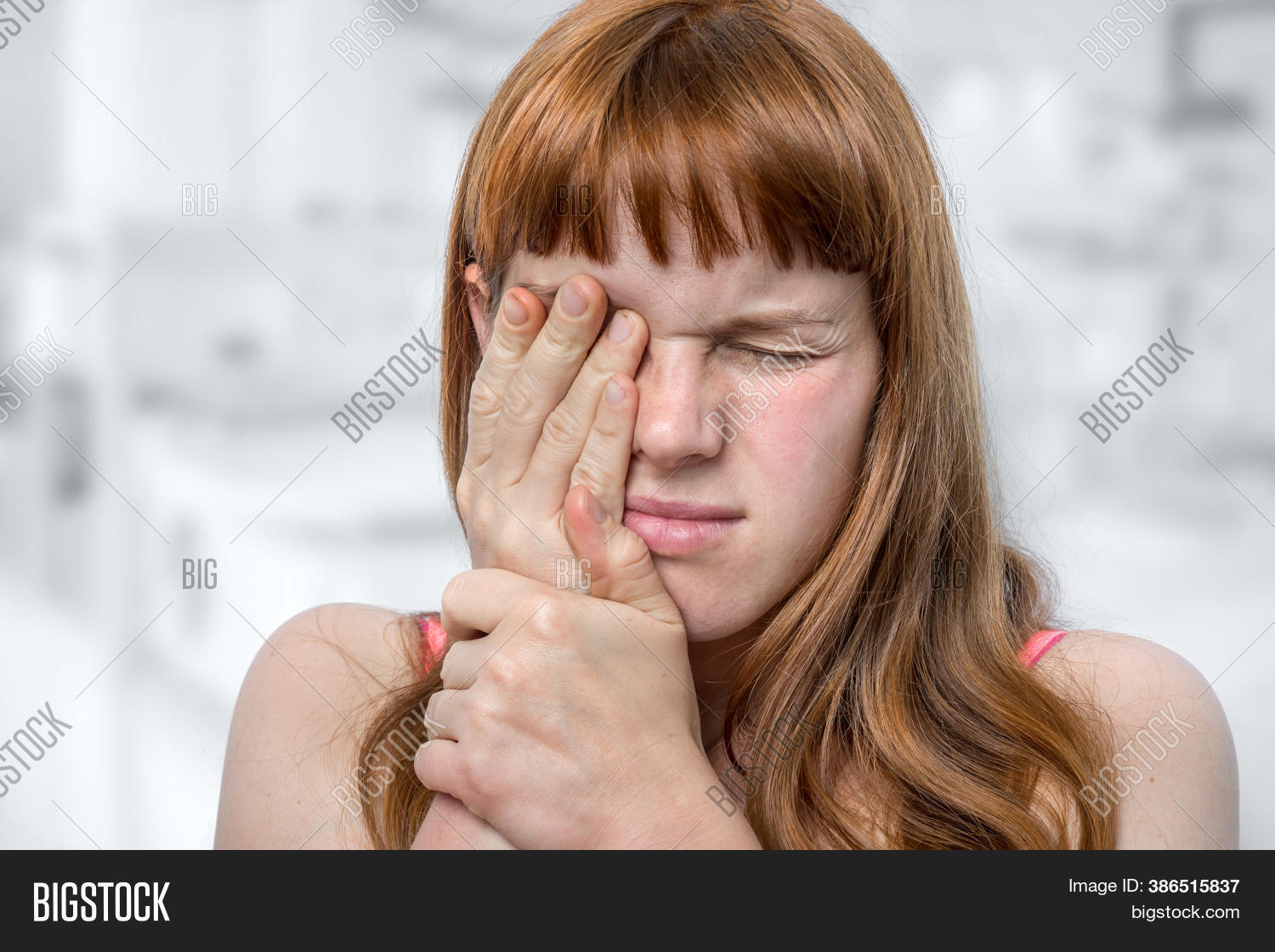Woman Eyes Pain Image & Photo (Free Trial) | Bigstock
