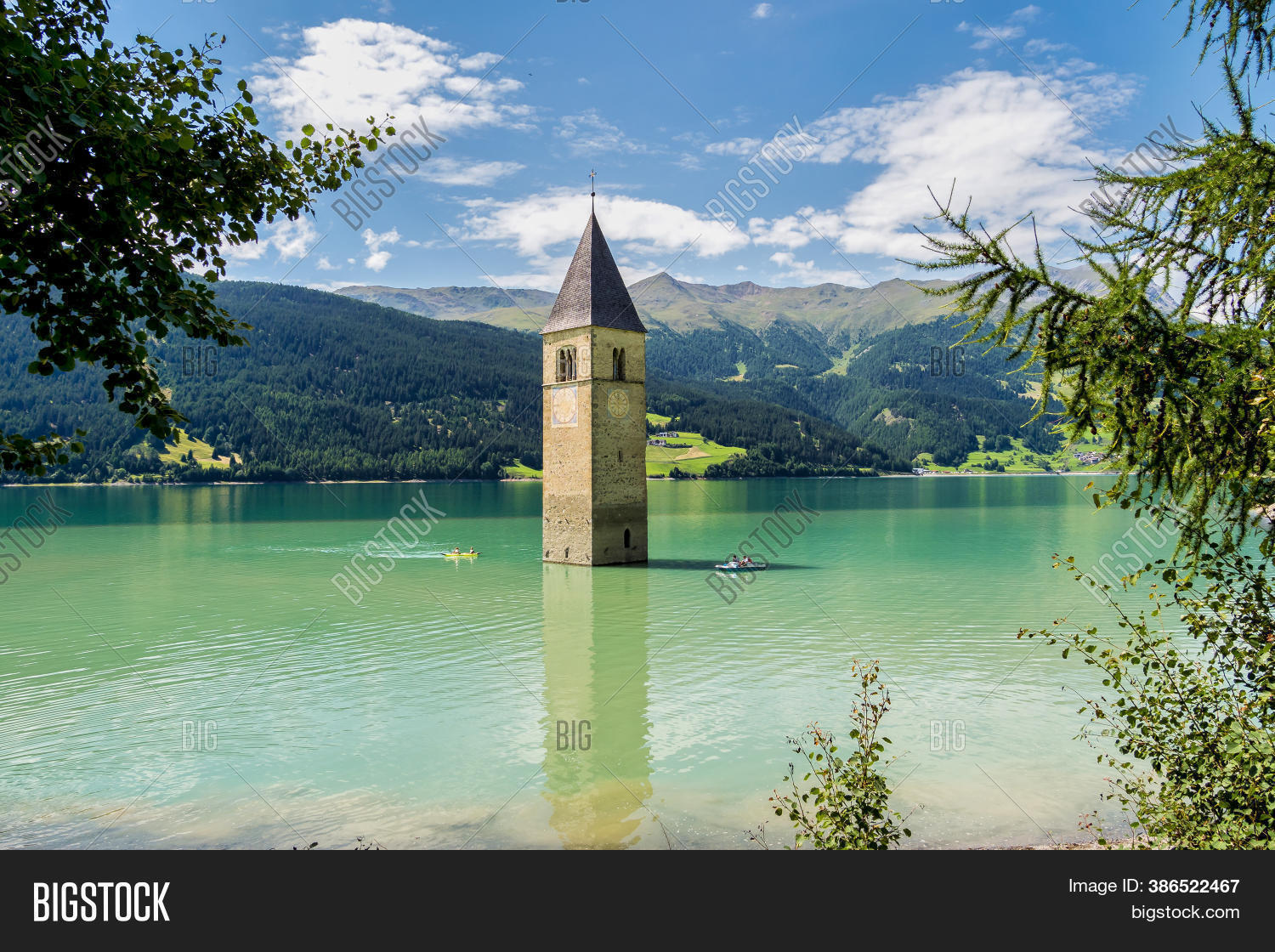 Famous Bell Tower Lake Image & Photo (Free Trial) | Bigstock