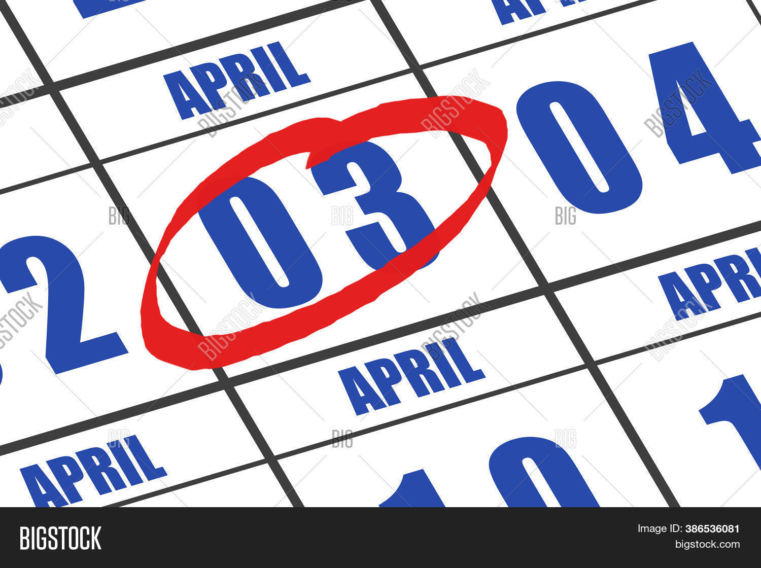 April 3rd. Day 3 Month Image & Photo (Free Trial) | Bigstock