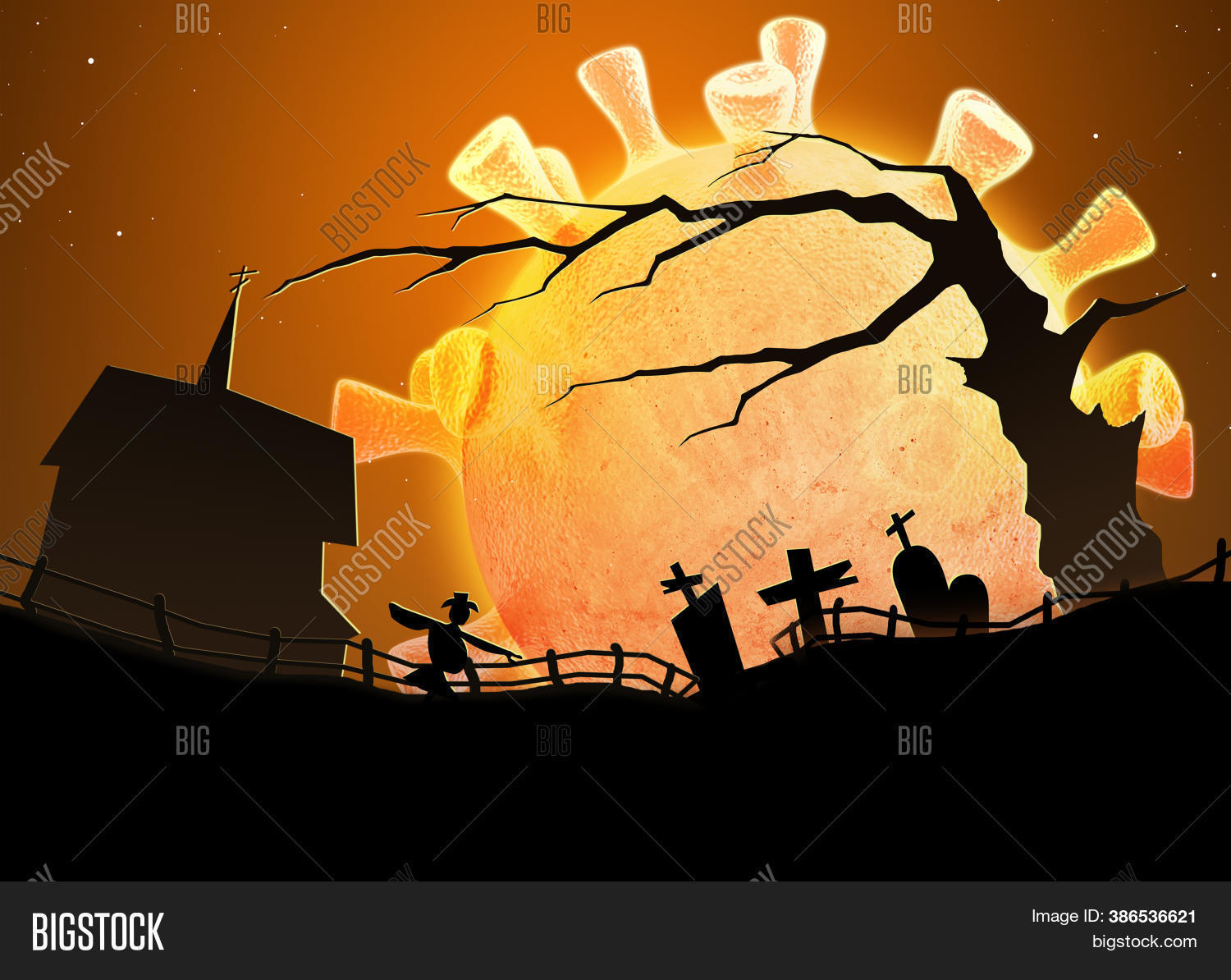 Scary Halloween Scene Image & Photo (Free Trial) | Bigstock