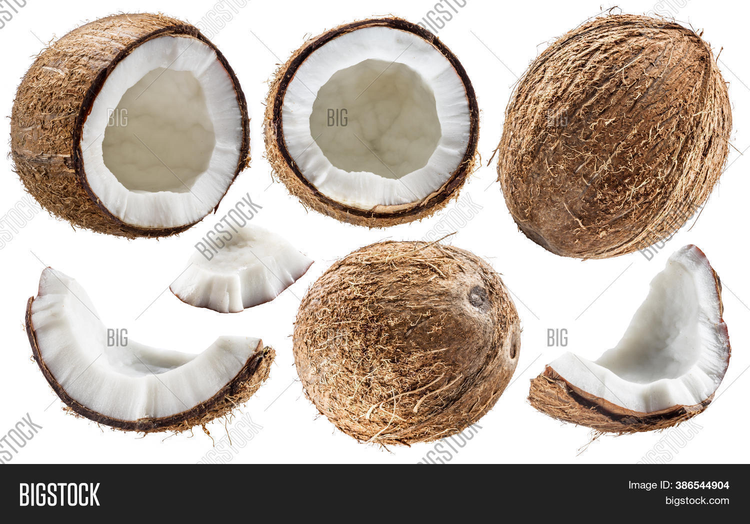 Set Different Coconuts Image & Photo (Free Trial) | Bigstock