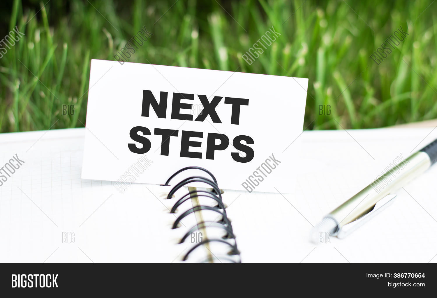 Card Text Next Steps Image & Photo (Free Trial) | Bigstock