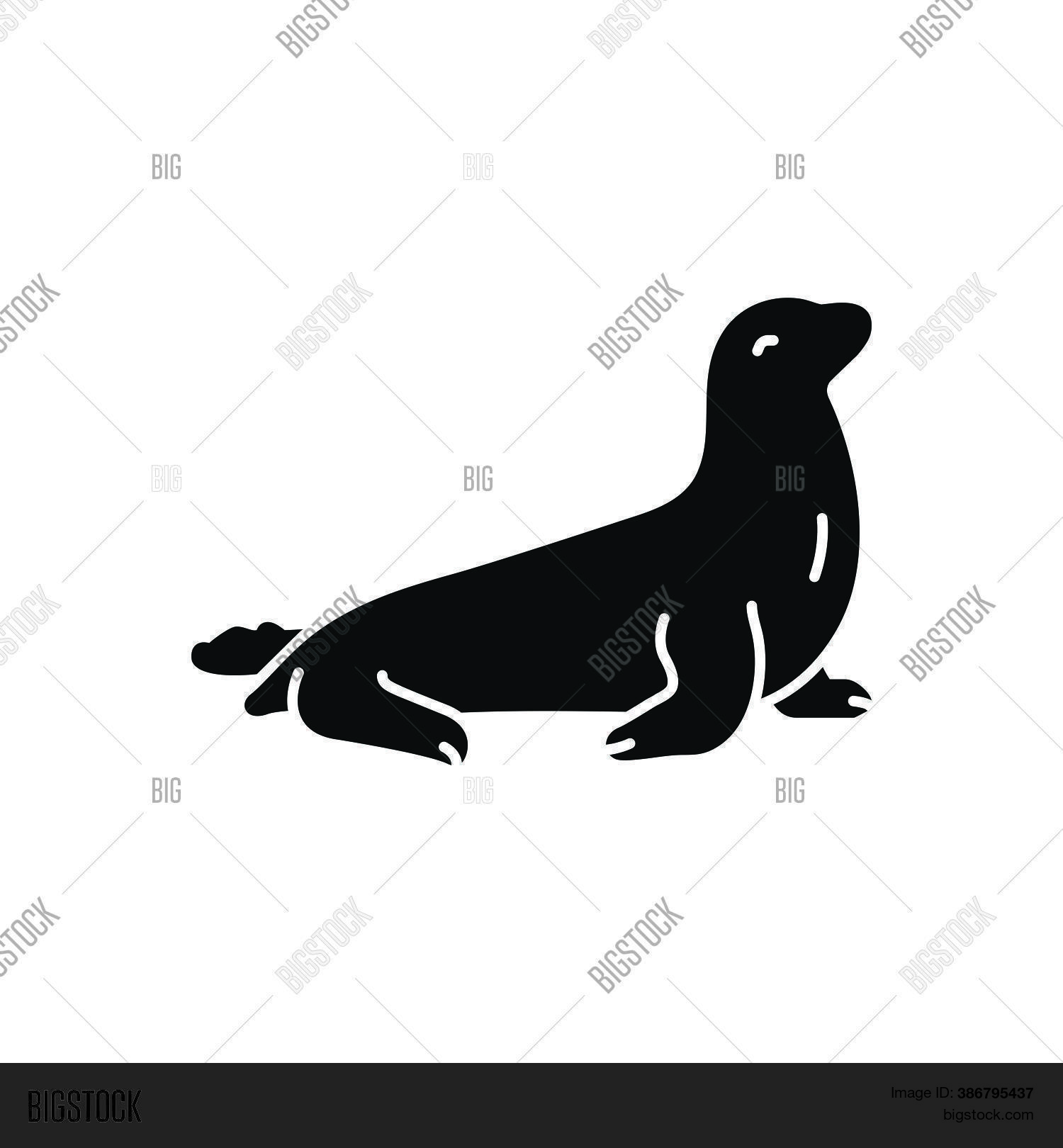 Black Solid Icon Seal Vector & Photo (Free Trial) | Bigstock