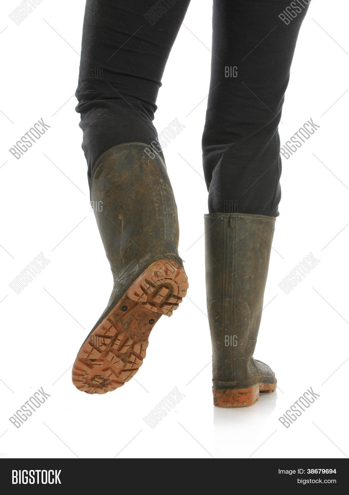 Muddy Boots - Woman Image & Photo (Free Trial) | Bigstock