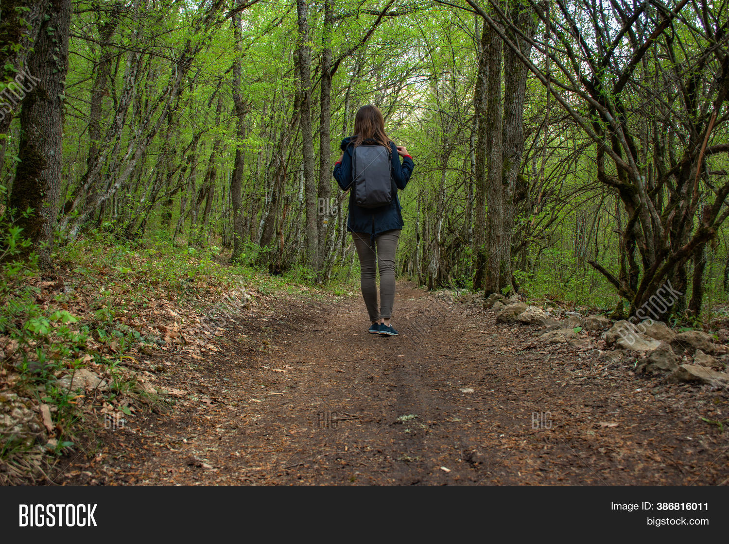 Girl Backpack Walking Image & Photo (Free Trial) | Bigstock