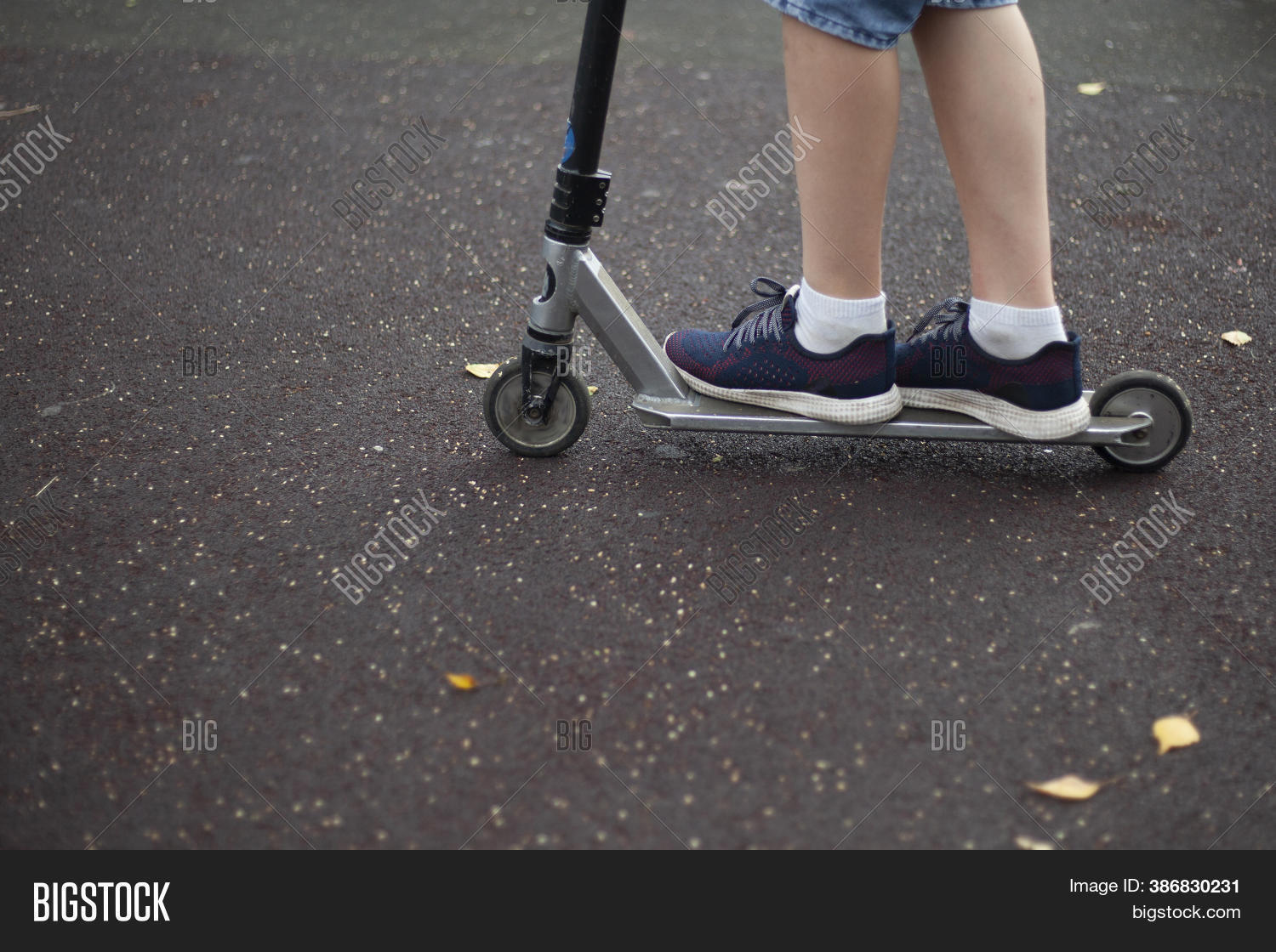 Child Riding Scooter Image & Photo (Free Trial) | Bigstock