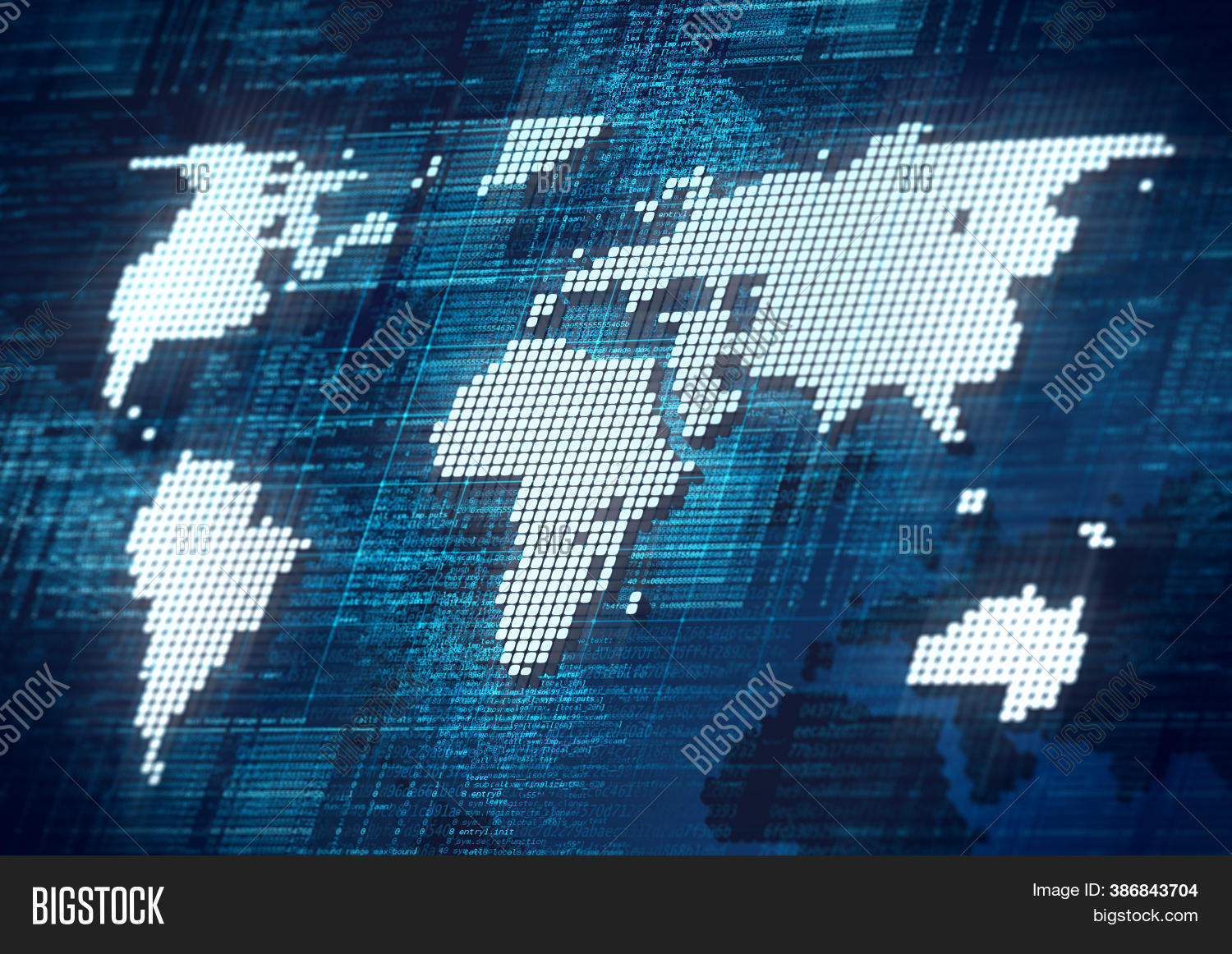 Blue World Logo With Leaves