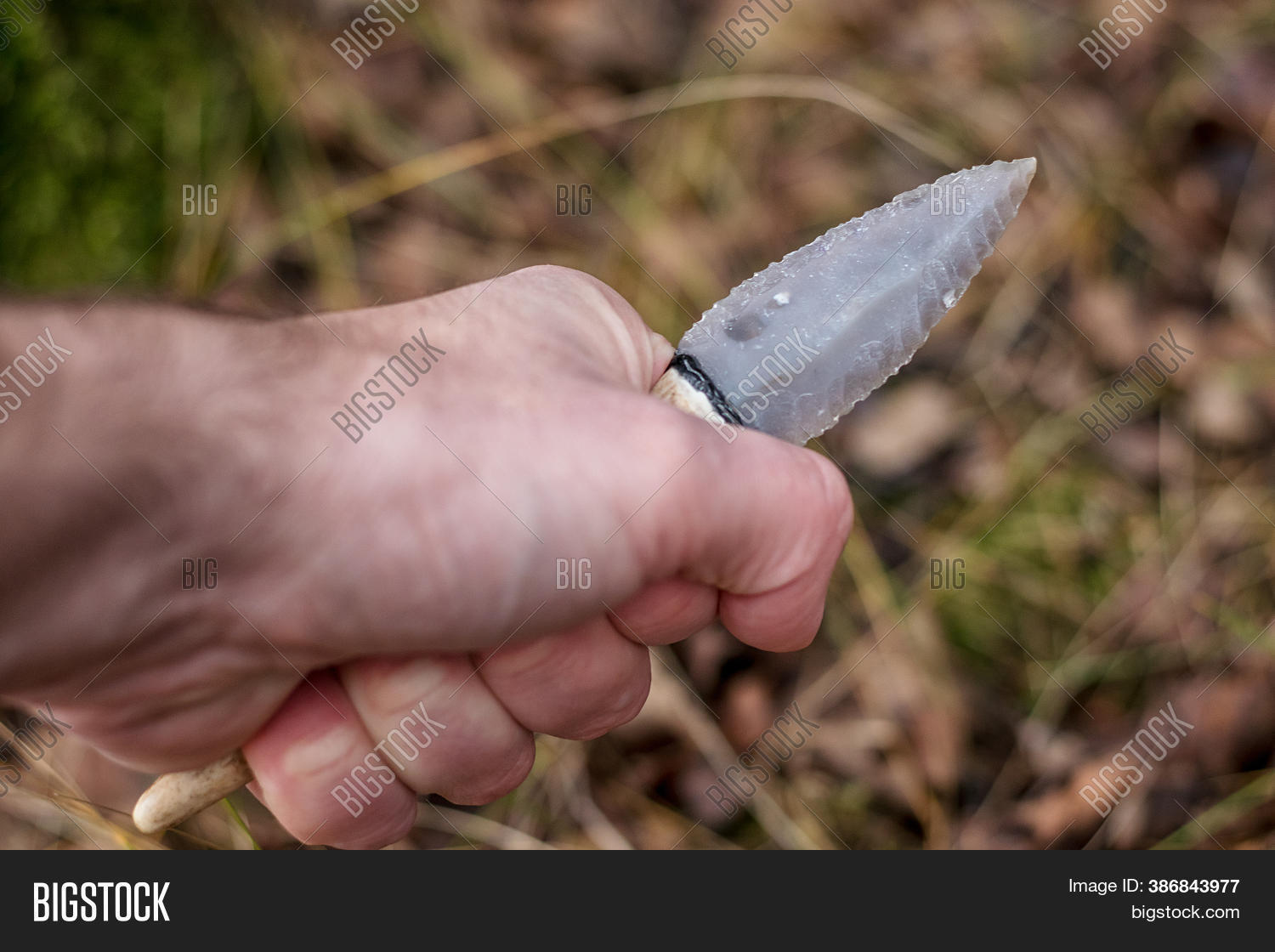 Flint Knife - Stone Image & Photo (Free Trial) | Bigstock