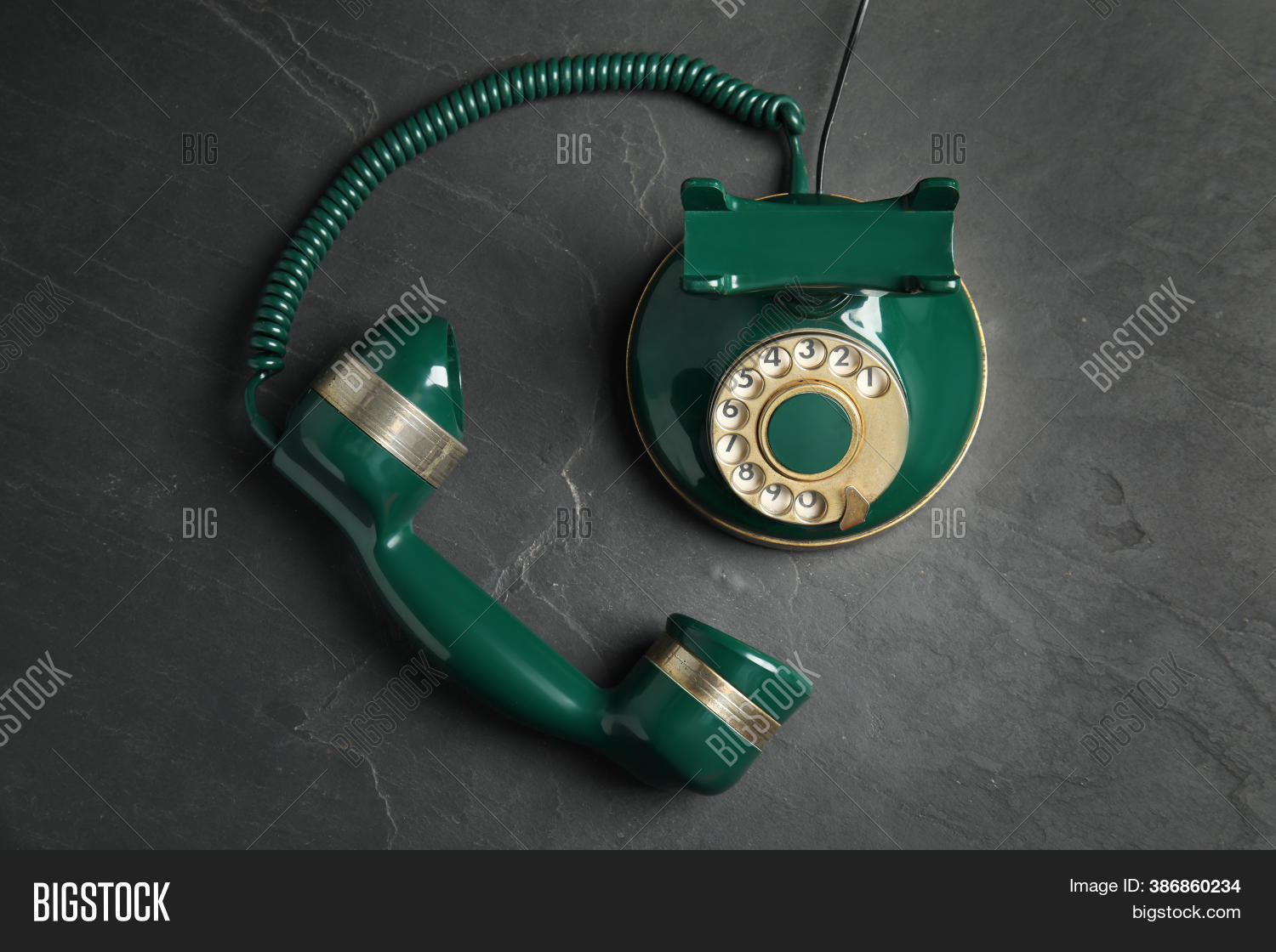 Vintage Corded Phone Image & Photo (Free Trial) | Bigstock