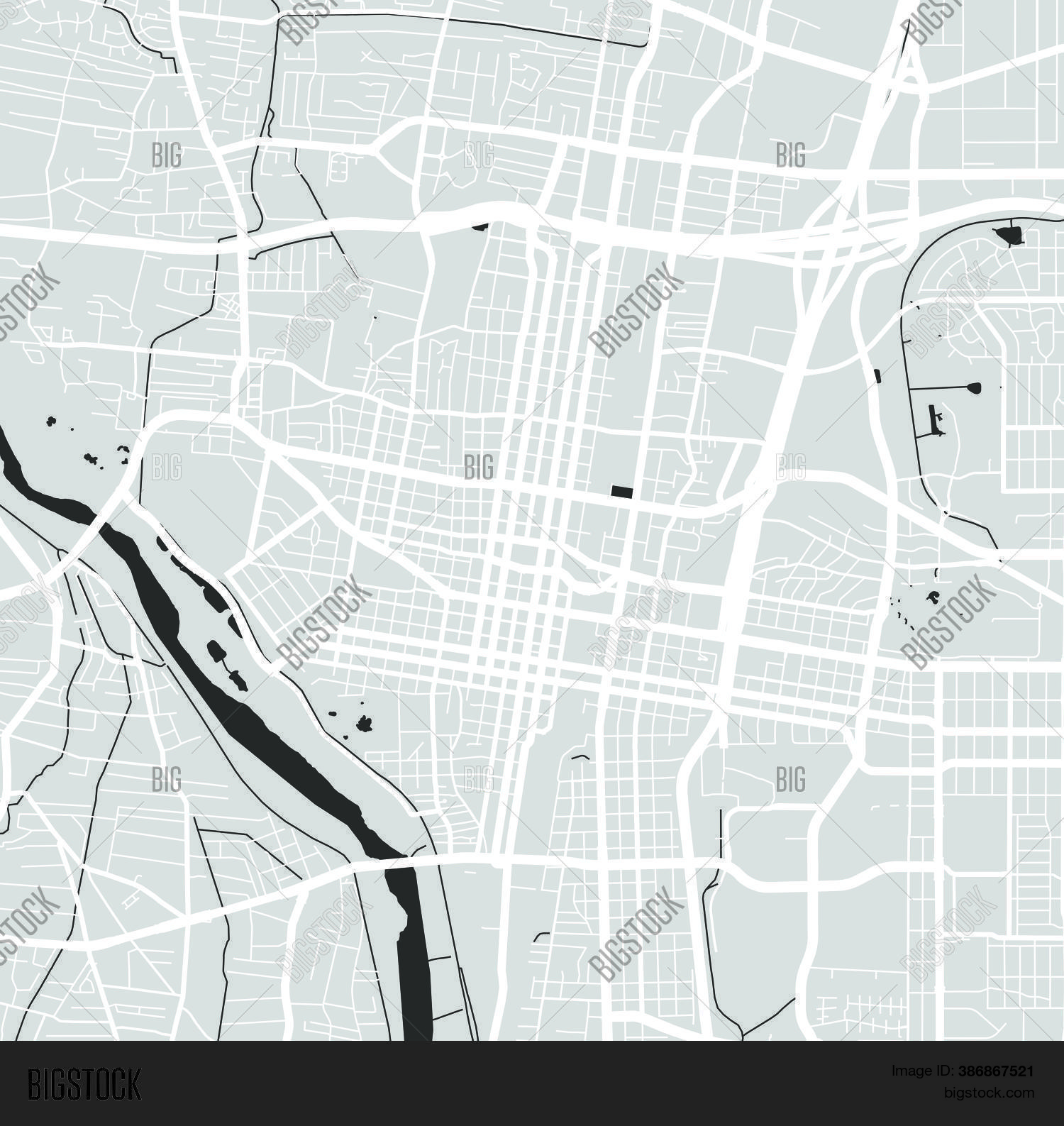 Urban City Map Vector & Photo (Free Trial) | Bigstock