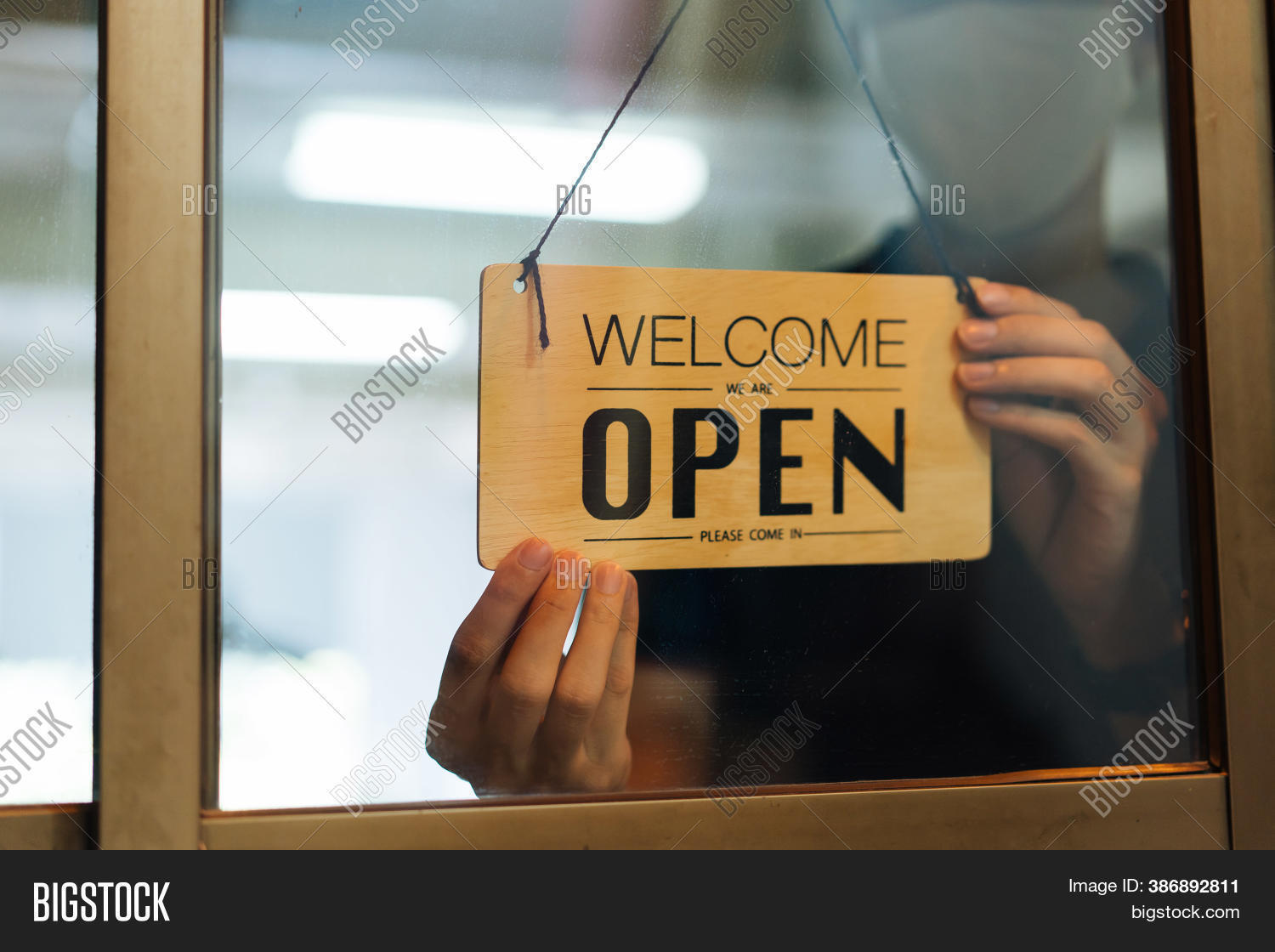 Man -opening Store Image & Photo (Free Trial) | Bigstock