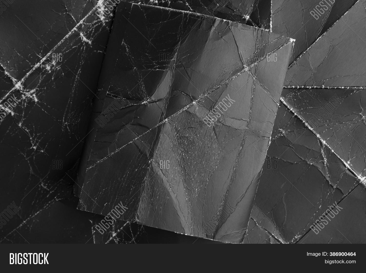 Black Crumpled Square Image & Photo (Free Trial) | Bigstock