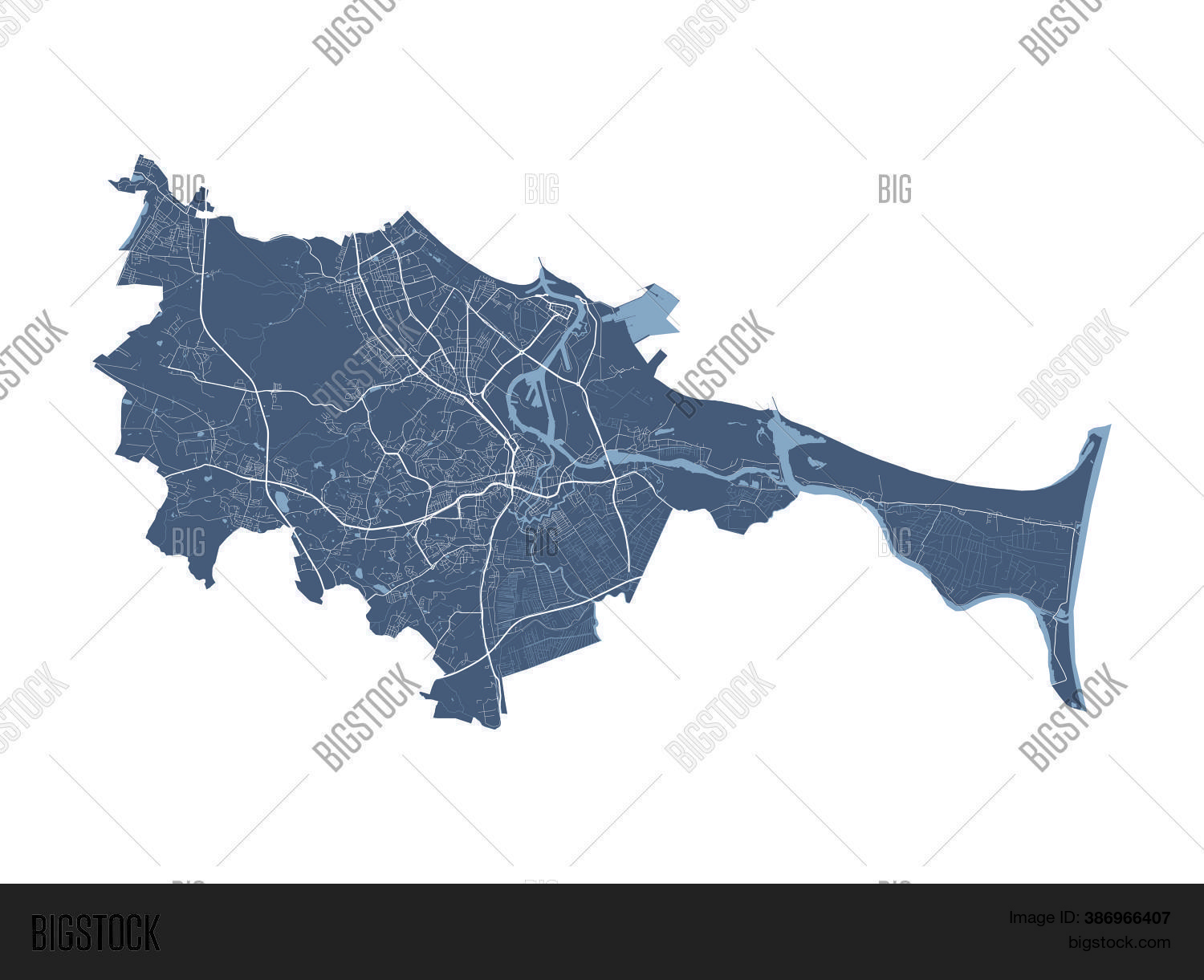 Gdansk Map. Detailed Vector & Photo (Free Trial) | Bigstock