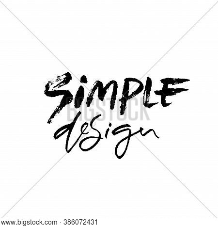 Simple Design. Hand Vector & Photo (Free Trial) | Bigstock