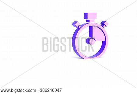 Purple Stopwatch Icon Image & Photo (Free Trial) | Bigstock