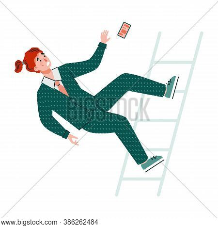 Cartoon Falling Off Stairs