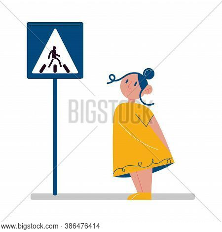 Girl Looking Sign Vector & Photo (Free Trial) | Bigstock