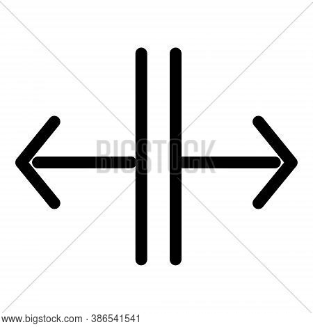 Vertical Split Arrows Vector & Photo (Free Trial) | Bigstock