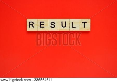 Word Result. Wooden Image & Photo (Free Trial) | Bigstock